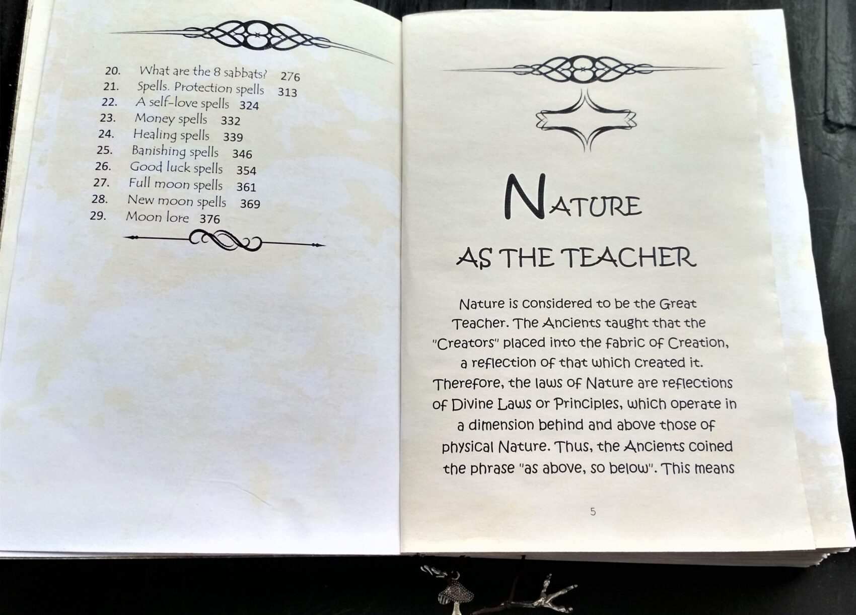 Real spell book for new witch Celtic witch old practical magic book of ...