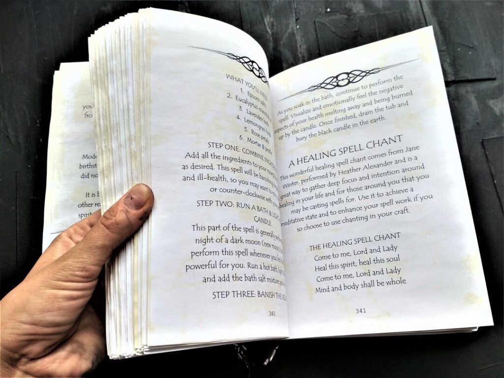 Real spell book for new witch - BeeHappyJournal -CraftPhotoHoliday