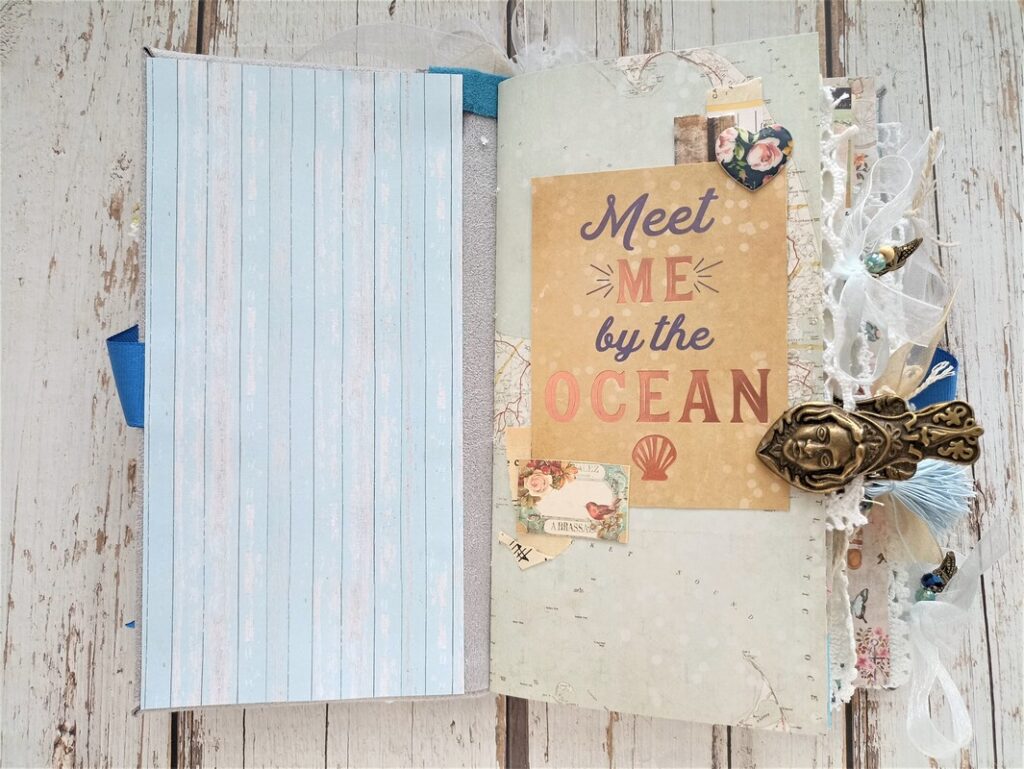 Ocean junk journal handmade for sale Travel beach sealife journal Dream ...