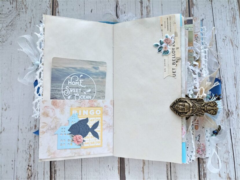 Ocean junk journal handmade for sale Travel beach sealife journal Dream ...